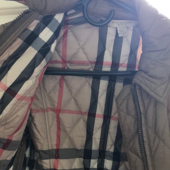 Burberry | Jackets & Coats | Burberry Quilted Short Jacket With Pockets ...